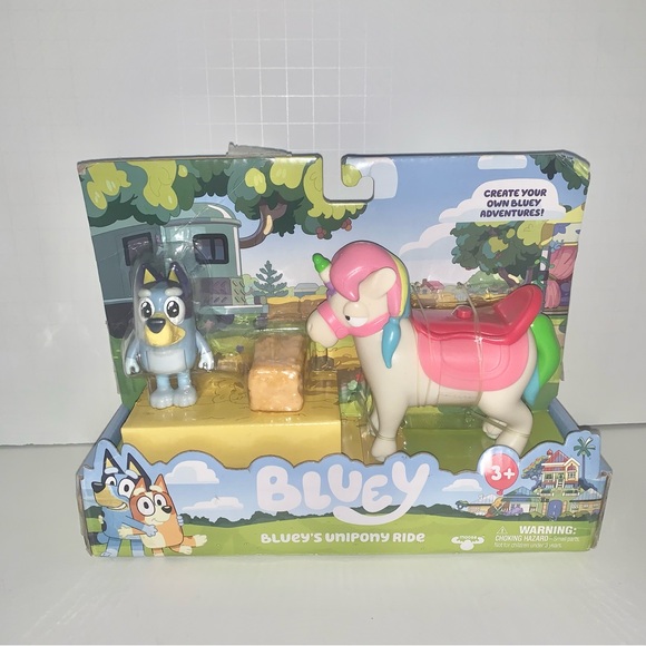 moose toys | Toys | 220 Bluey Blueys Unipony Ride Toy Figures Set Nib ...